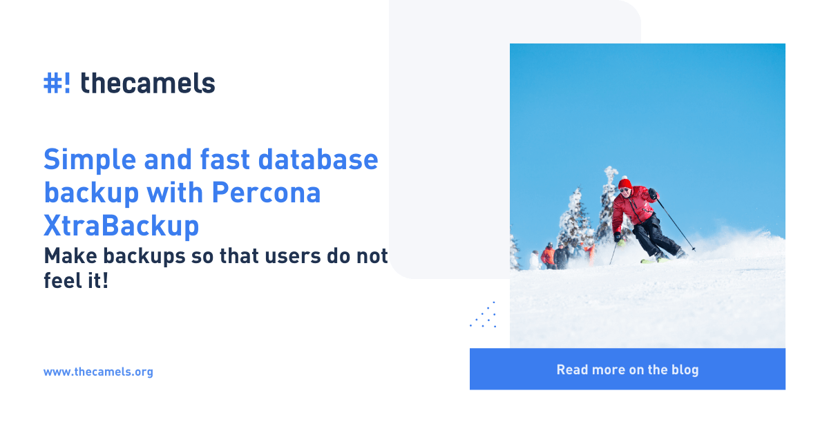 Simple and fast database backup thanks to Percona XtraBackup